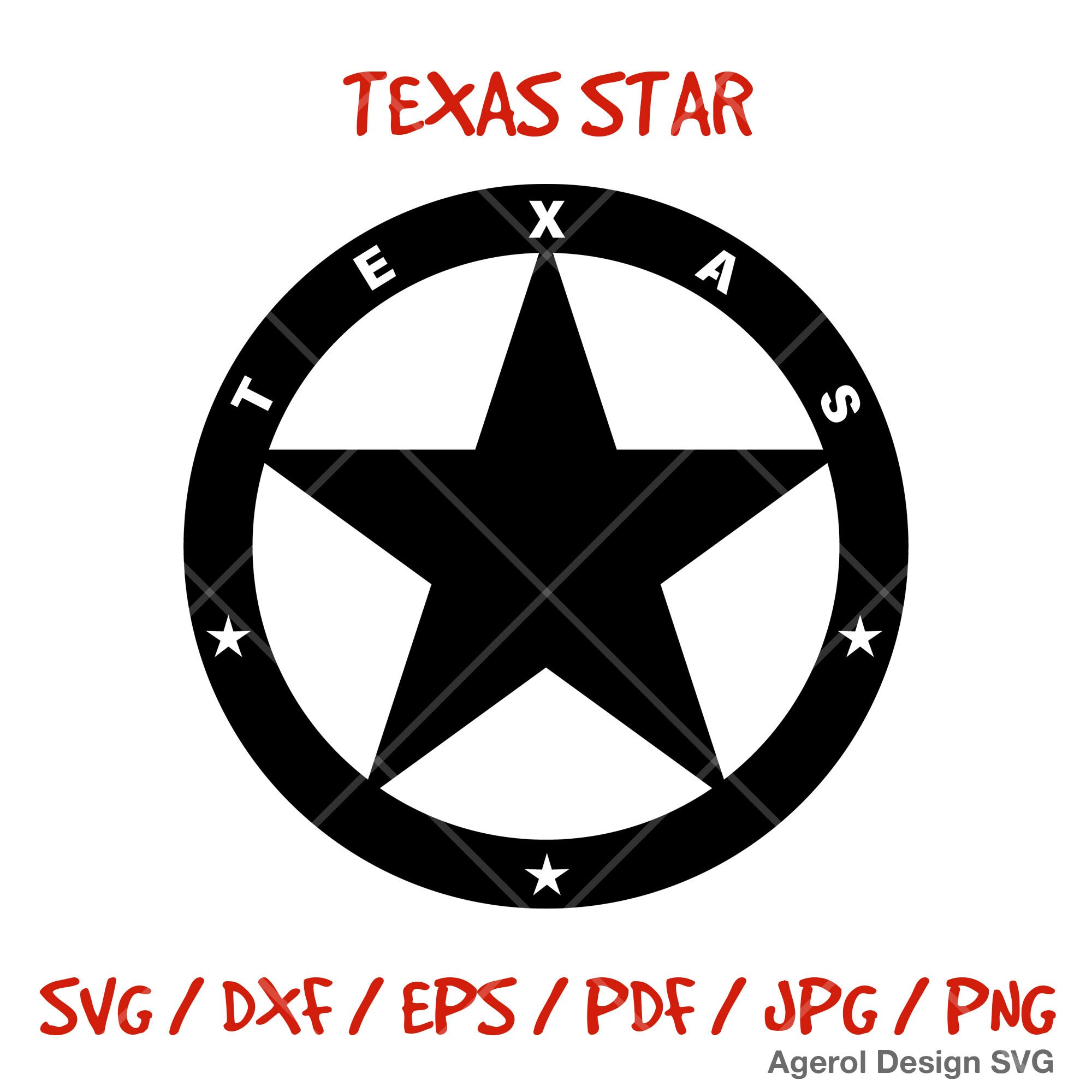 Texas Star SVG Texas Star Cut File Clipart Downloads Circle Texas Star ...