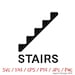 Stairs Sign SVG Pictogram for Building, Offices, Apartment, House ...
