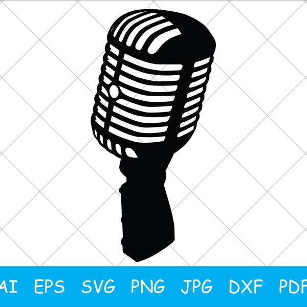 Microphone Decal - Etsy