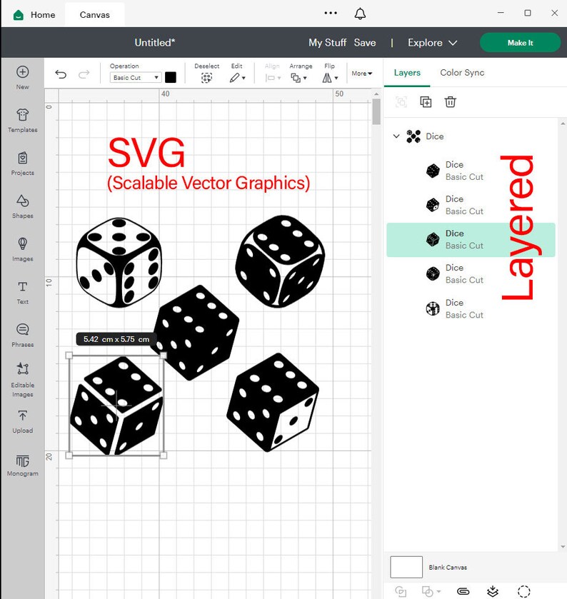 Dice SVG Dices SVG Dice Silhouette SVG Black and White Dice Clipart ...