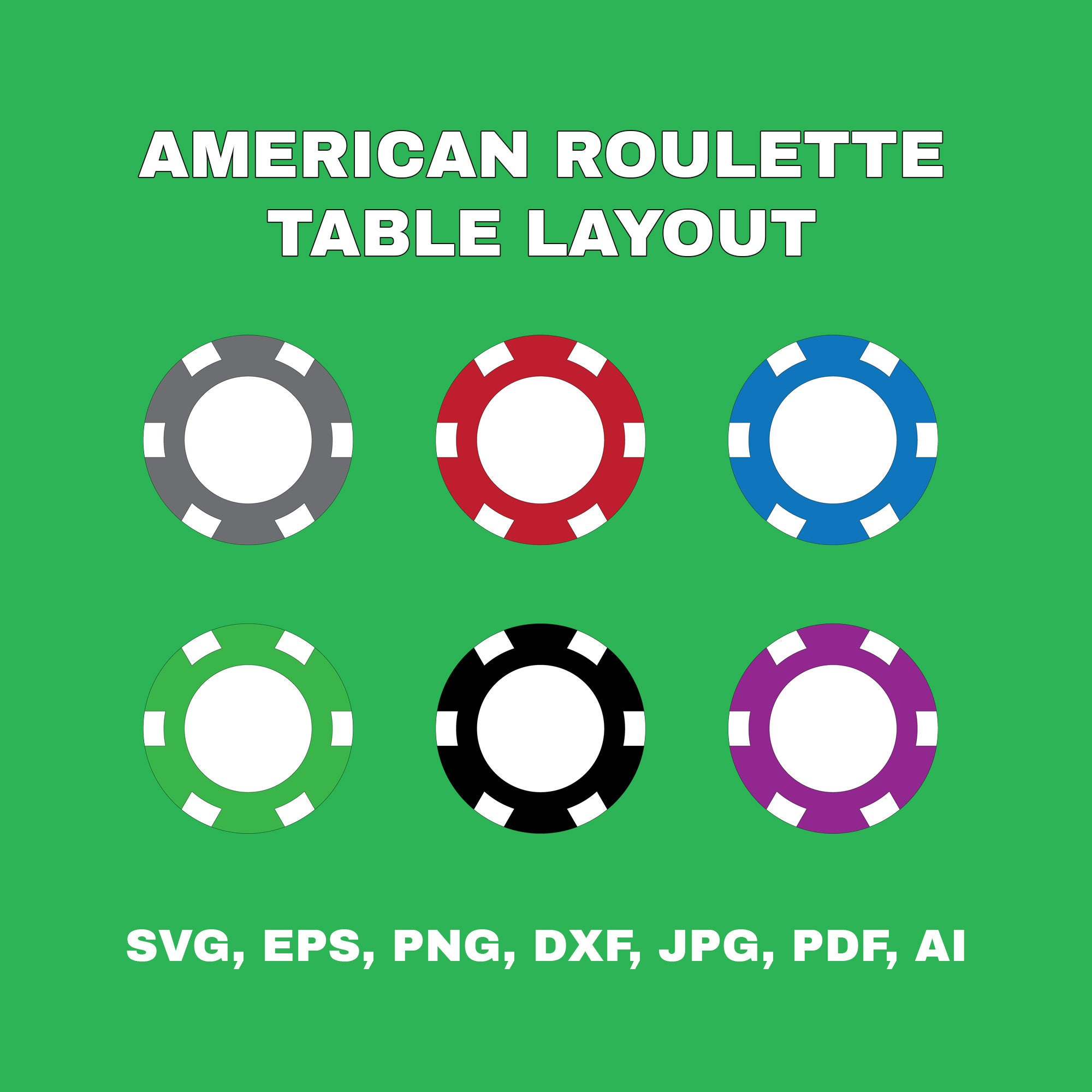 American Roulette Table Layout SVG Roulette Layout SVG Roulette Wheel ...