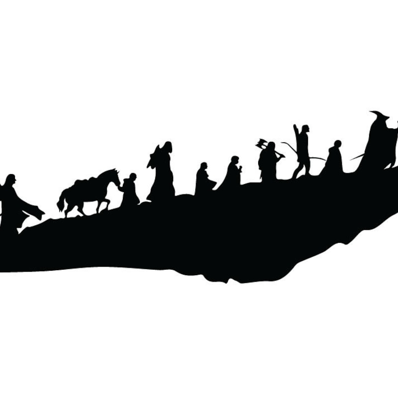 Lord Rings Silhouette - Etsy