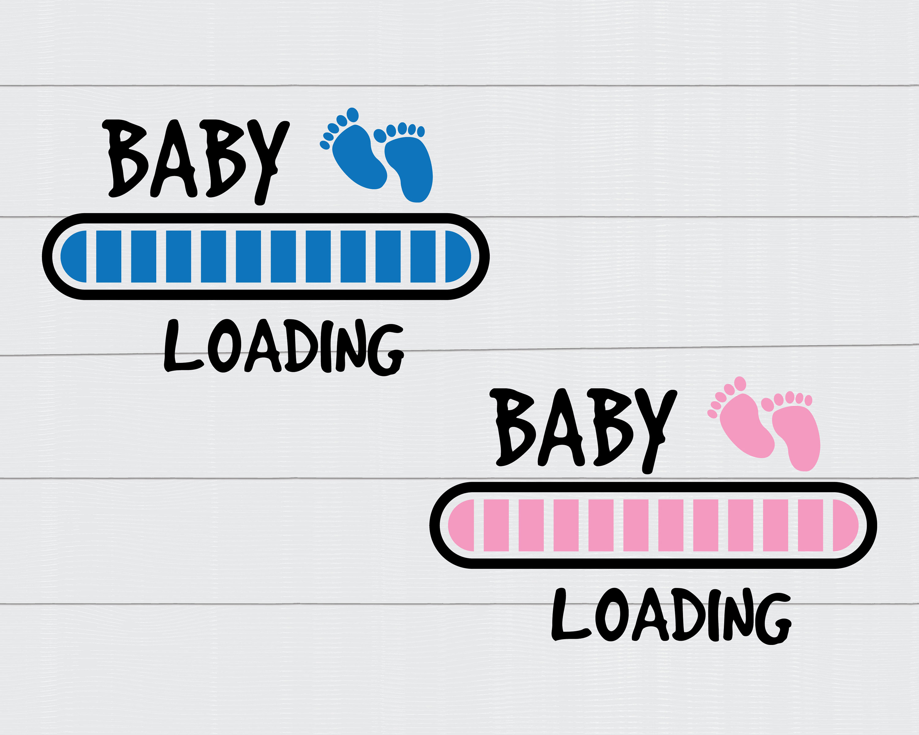 Baby Loading SVG Girl Pregnancy Announcement SVG, Boy Pregnancy ...
