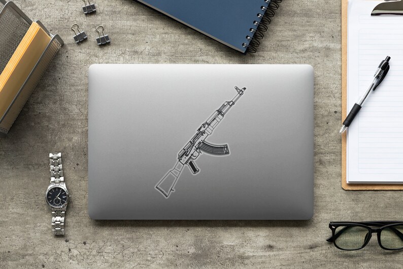 AK47 Kalashnikov SVG Drawing AK-47 Iconic Rifle From 1947 Tshirt Design ...
