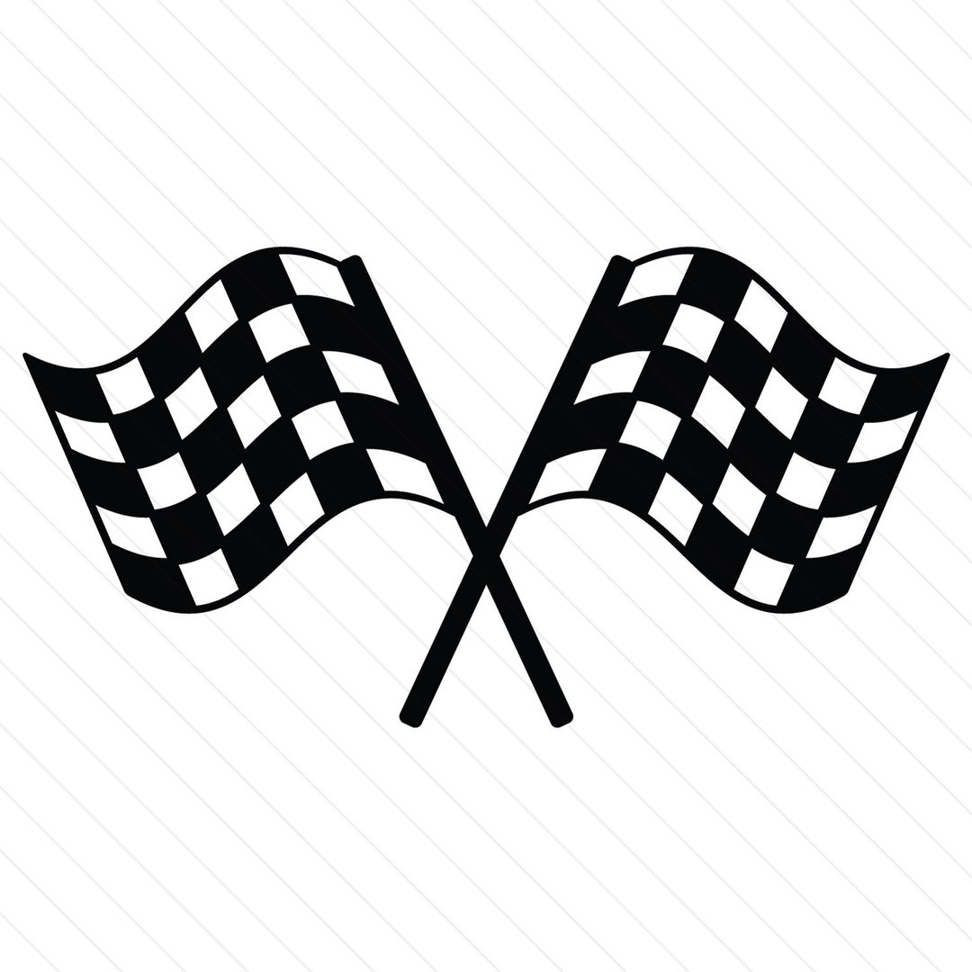 Racing Flag SVG Race Flag Silhouette Racing Flags SVG for Vinyl Decal T ...