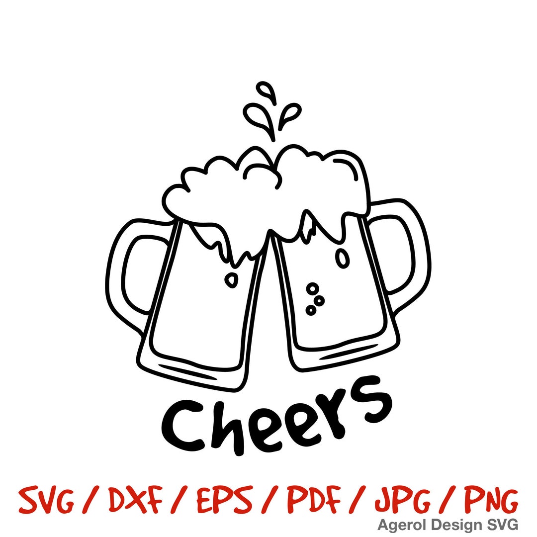 Prost SVG, Cheers SVG Clipart, trinken SVG, Shot SVG, Bier svg, Party ...