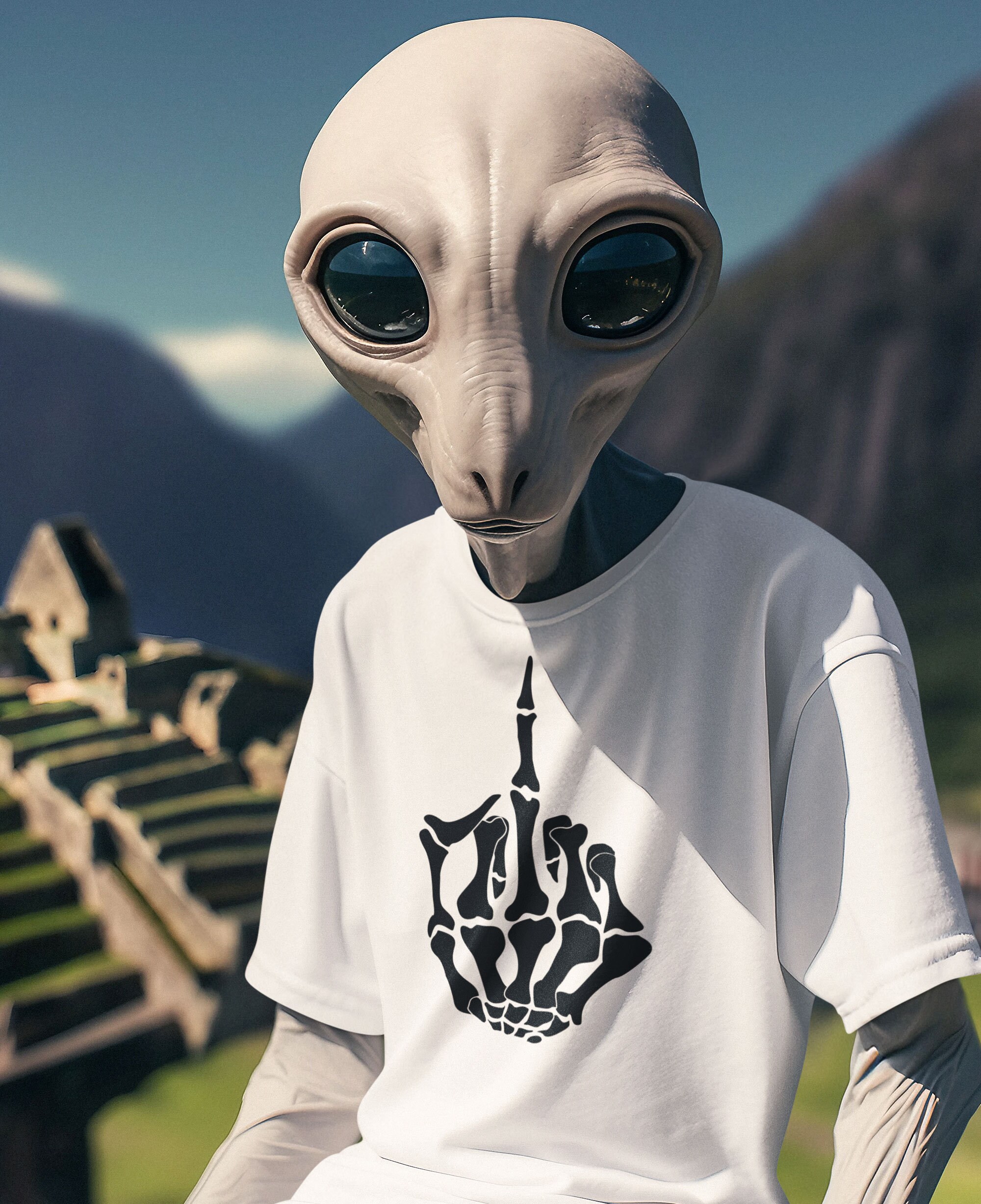 Skeleton Hand SVG Skeleton Hand Middle Finger SVG Gesture Zombie Middle ...