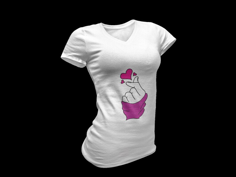 Finger Heart SVG Finger Heart PNG Saranghae I Love You Sign K-pop ...