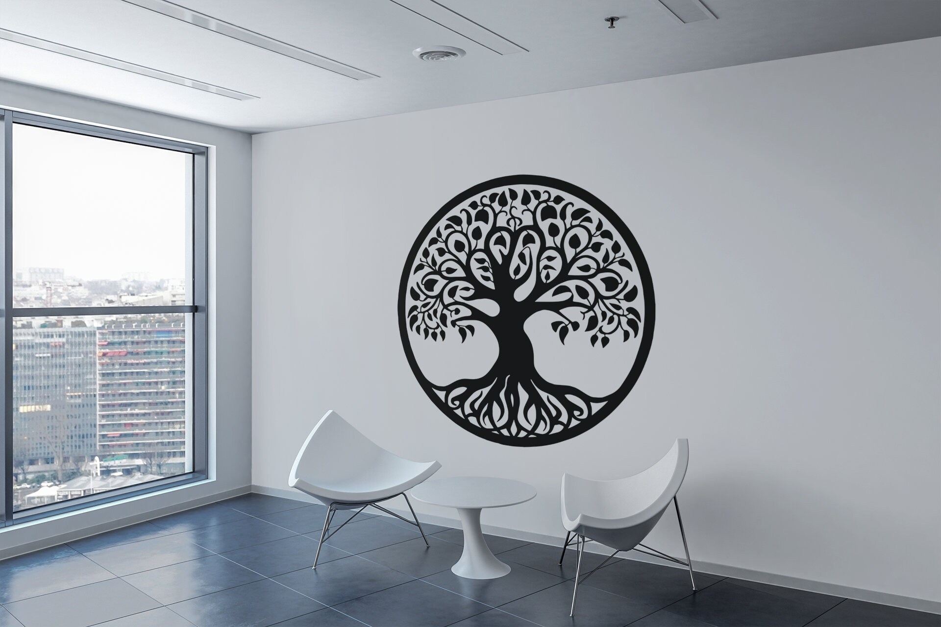 Tree of Life Laser Cut SVG DXF Files Wall Sticker Engraving - Etsy