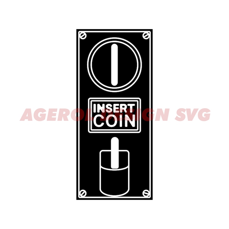Coin Slot SVG Insert Coin SVG Arcade SVG Arcade Game Machine Svg ...