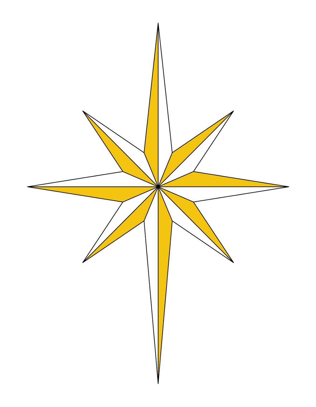 Star of Bethlehem SVG Nativity Star SVG Bethlehem Star Decoration PNG ...