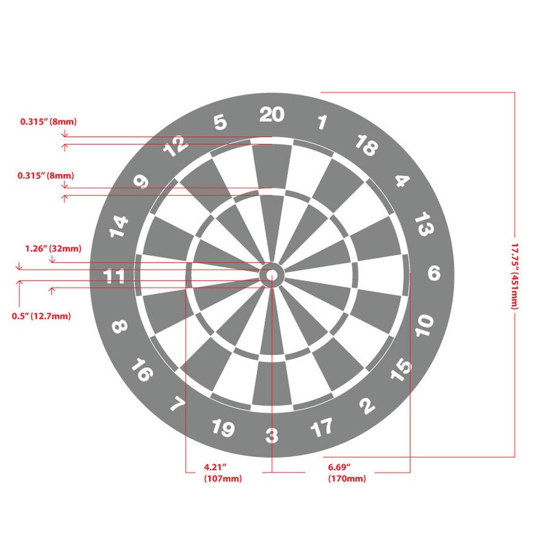Dartboard SVG Dart Bullseye Target Darts SVG Bar Game Shooting Target ...