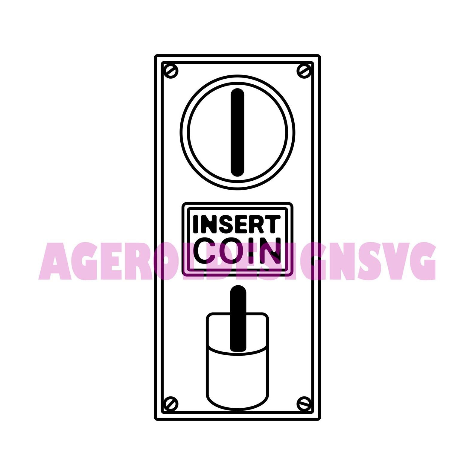 Coin Slot SVG Insert Coin SVG Arcade SVG Arcade Game Machine Svg ...