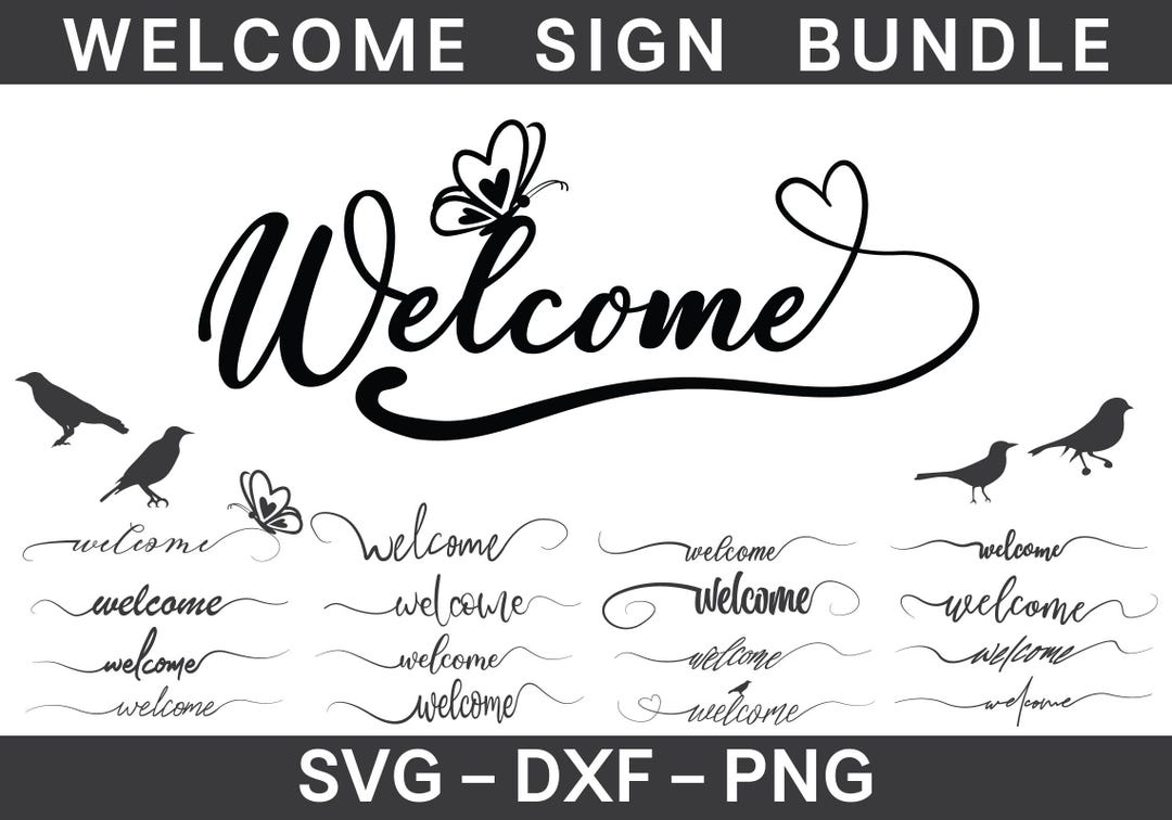 Welcome SVG Bundle Welcome Sign SVG Home SVG Farmhouse Svg Welcome ...
