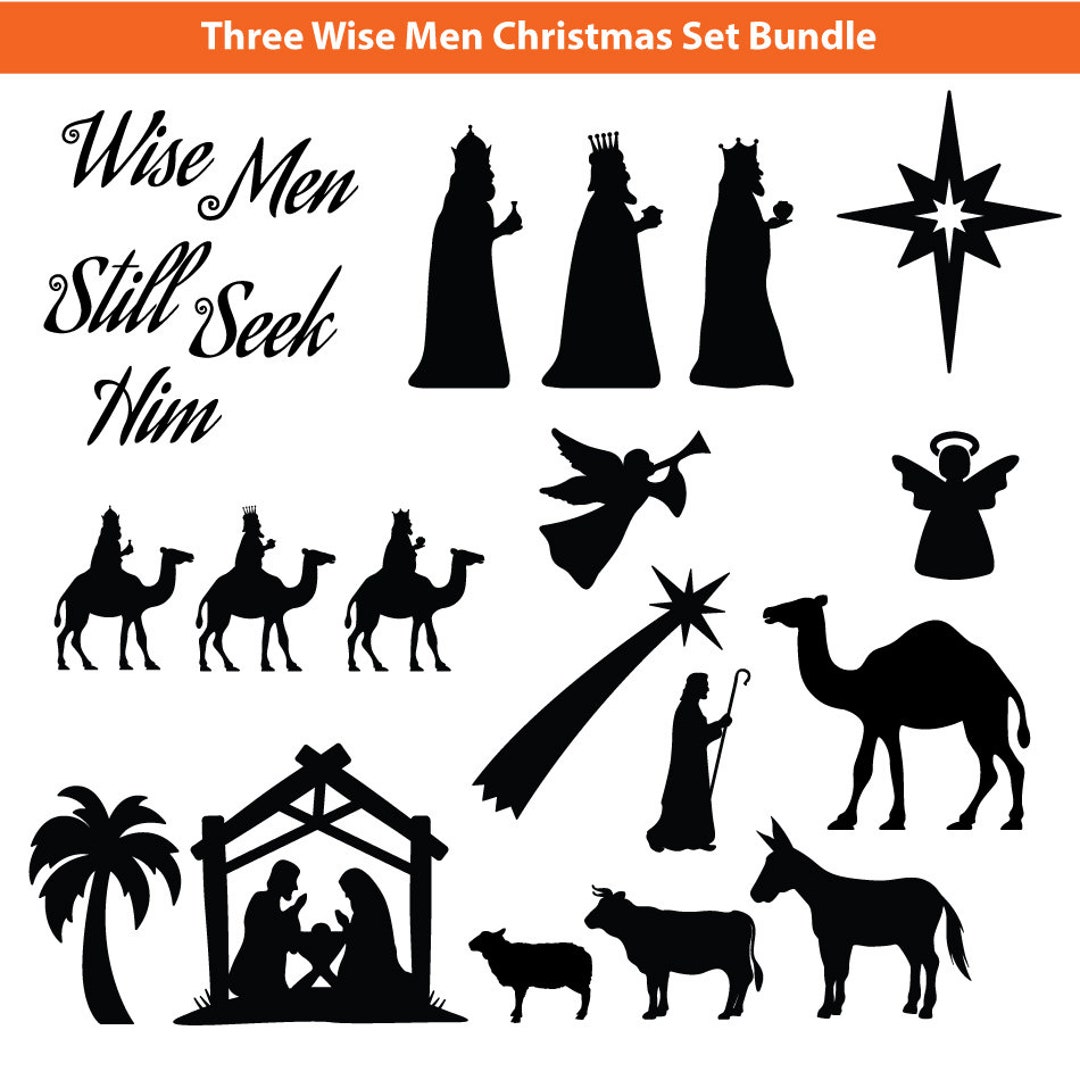 Three Wise Men Svg Christmas Nativity SVG Scene SVG DXF Christmas ...