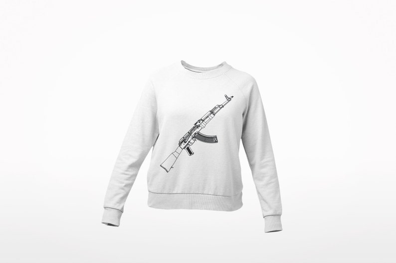 AK47 Kalashnikov SVG Drawing AK-47 Iconic Rifle From 1947 Tshirt Design ...