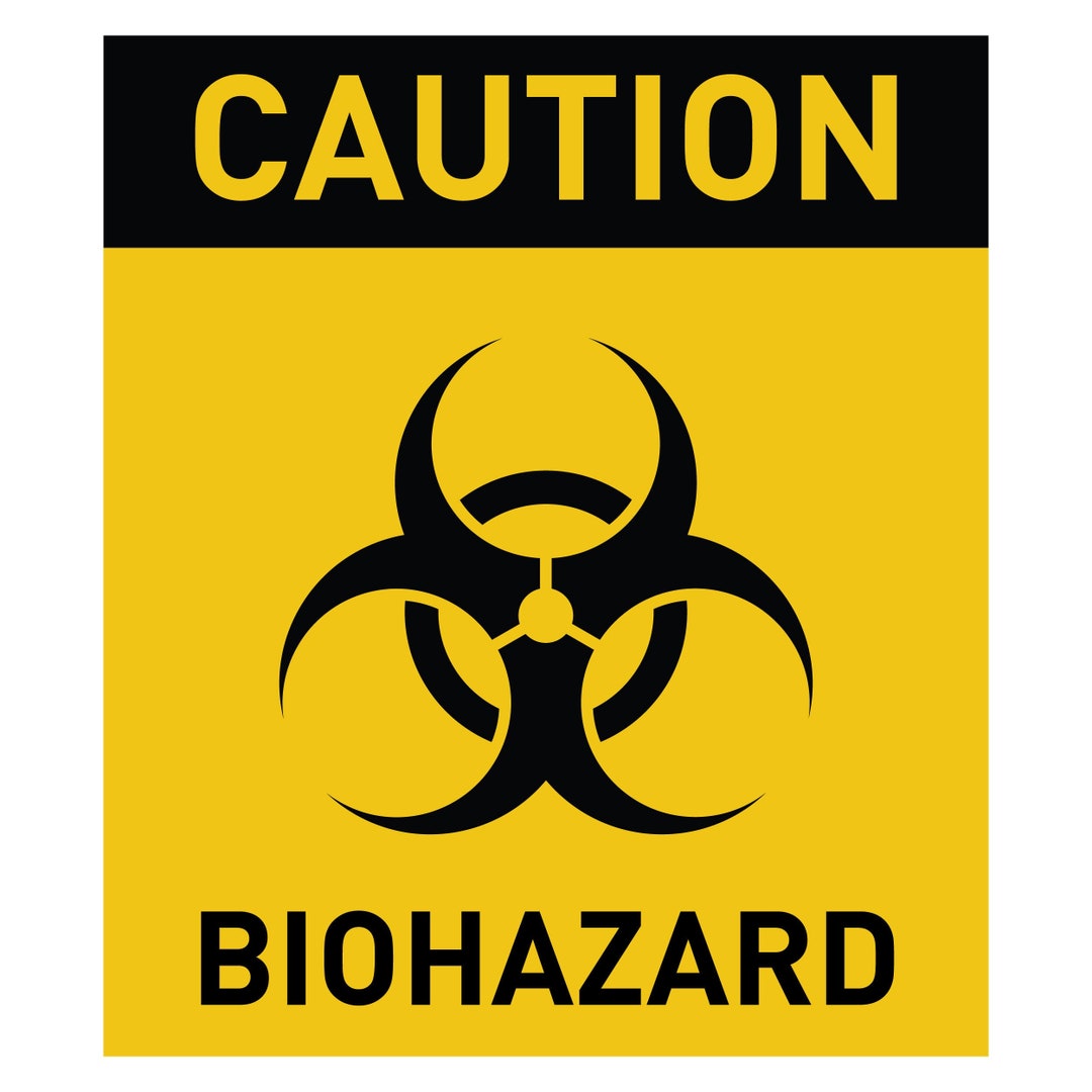 Biohazard Sign SVG Design, Biohazard Warning Sign, Biohazard Icon ...