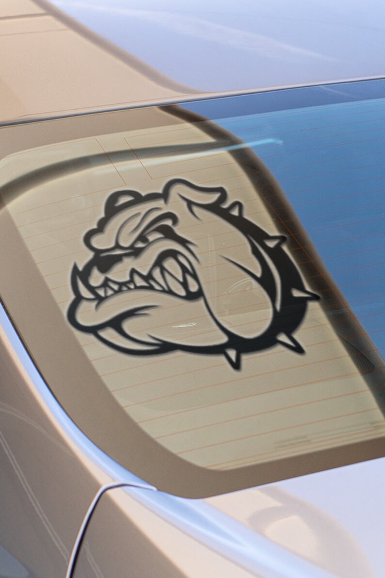 Bulldog SVG for Vehicle Decal Mad Bulldogs Svg Angry Bulldog Mascot Svg ...