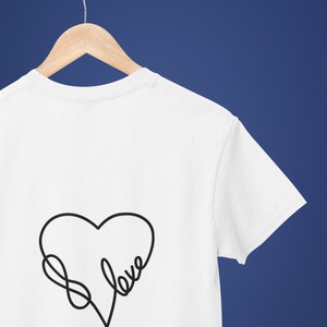 Love Script Heart SVG PNG DXF Valentine Day Svg Heart - Etsy