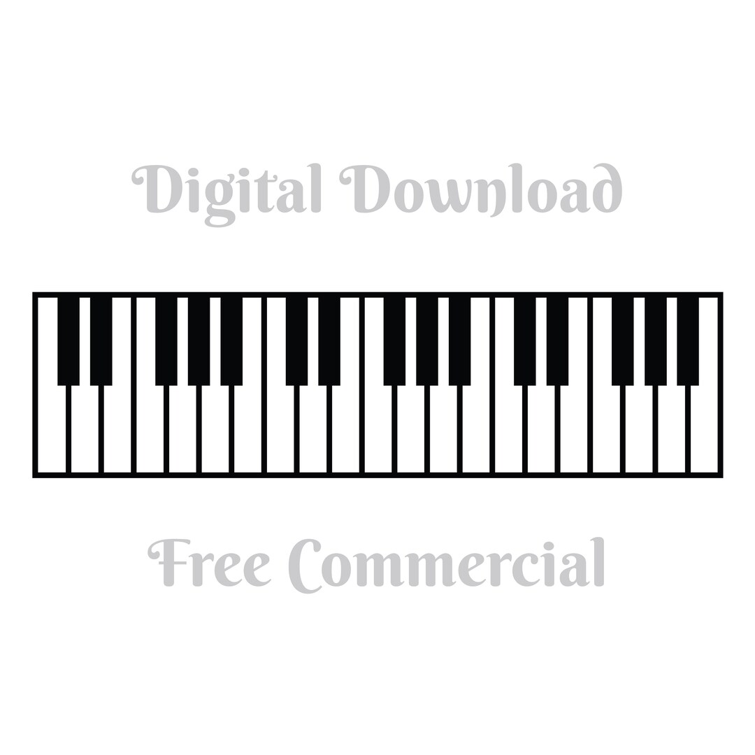Music Keyboard SVG Piano Keyboard SVG Piano SVG 36 Key Piano Keys Svg ...