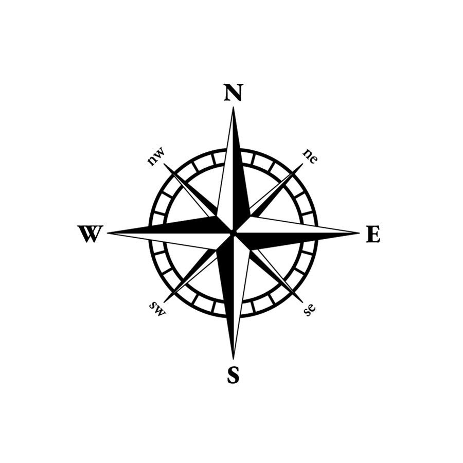 Compass Star SVG Compass Rose SVG Nautical Compass Star off Road ...