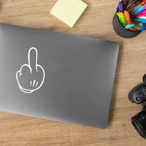 Cartoon Middle Finger SVG Cut File Cartoon Ornament Middle Finger Glove ...