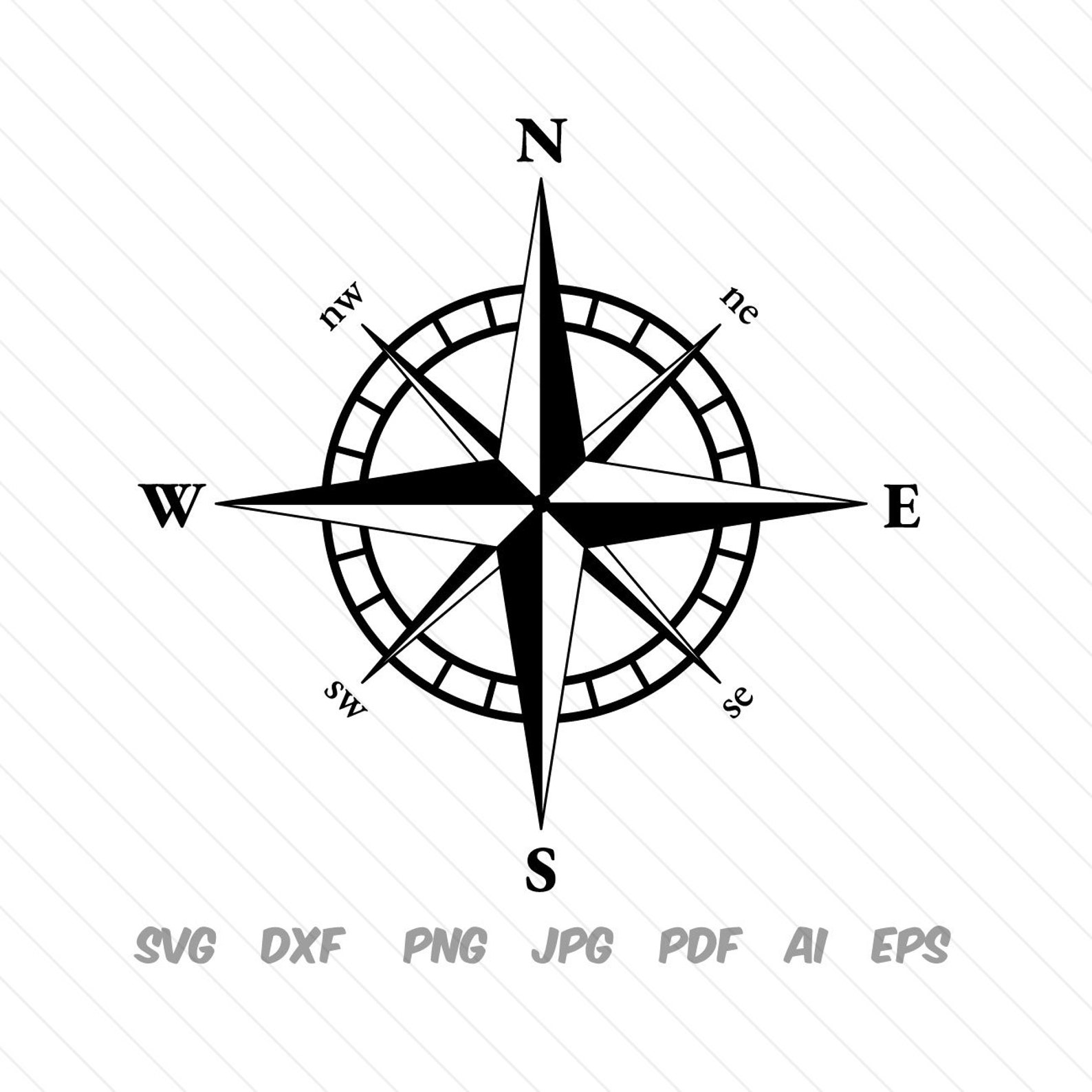 Compass Star SVG Compass Rose SVG off Road Compass SVG Compass Star Svg ...