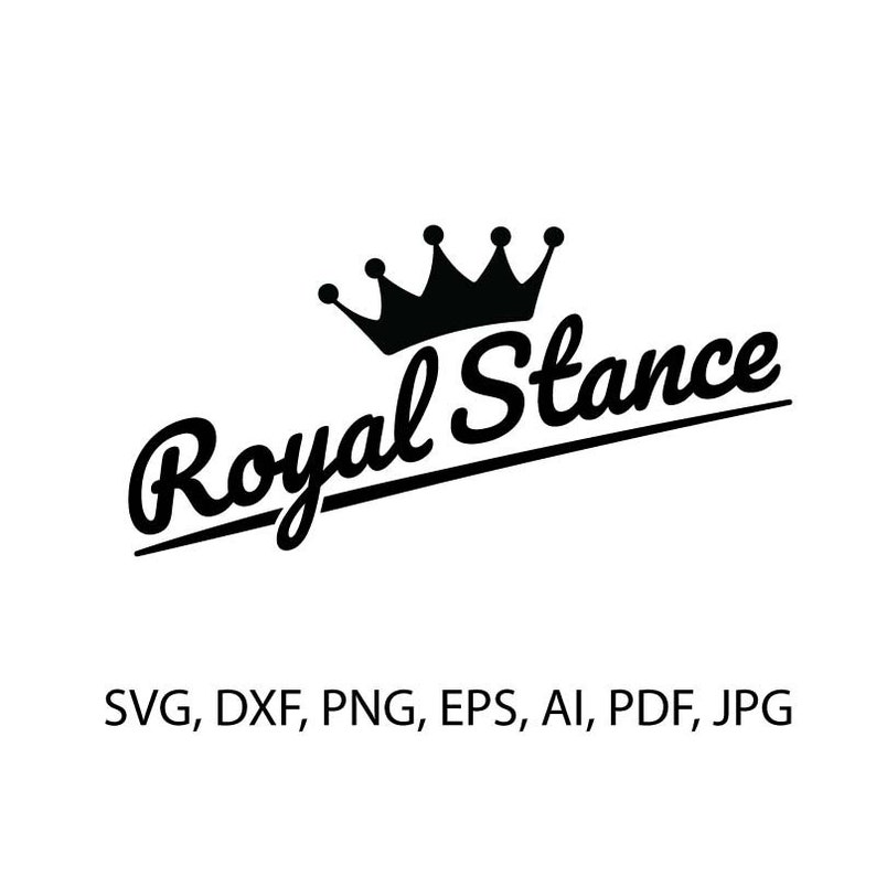 Royal Stance SVG Instant Download Free Commercial SVG Sticker Design ...