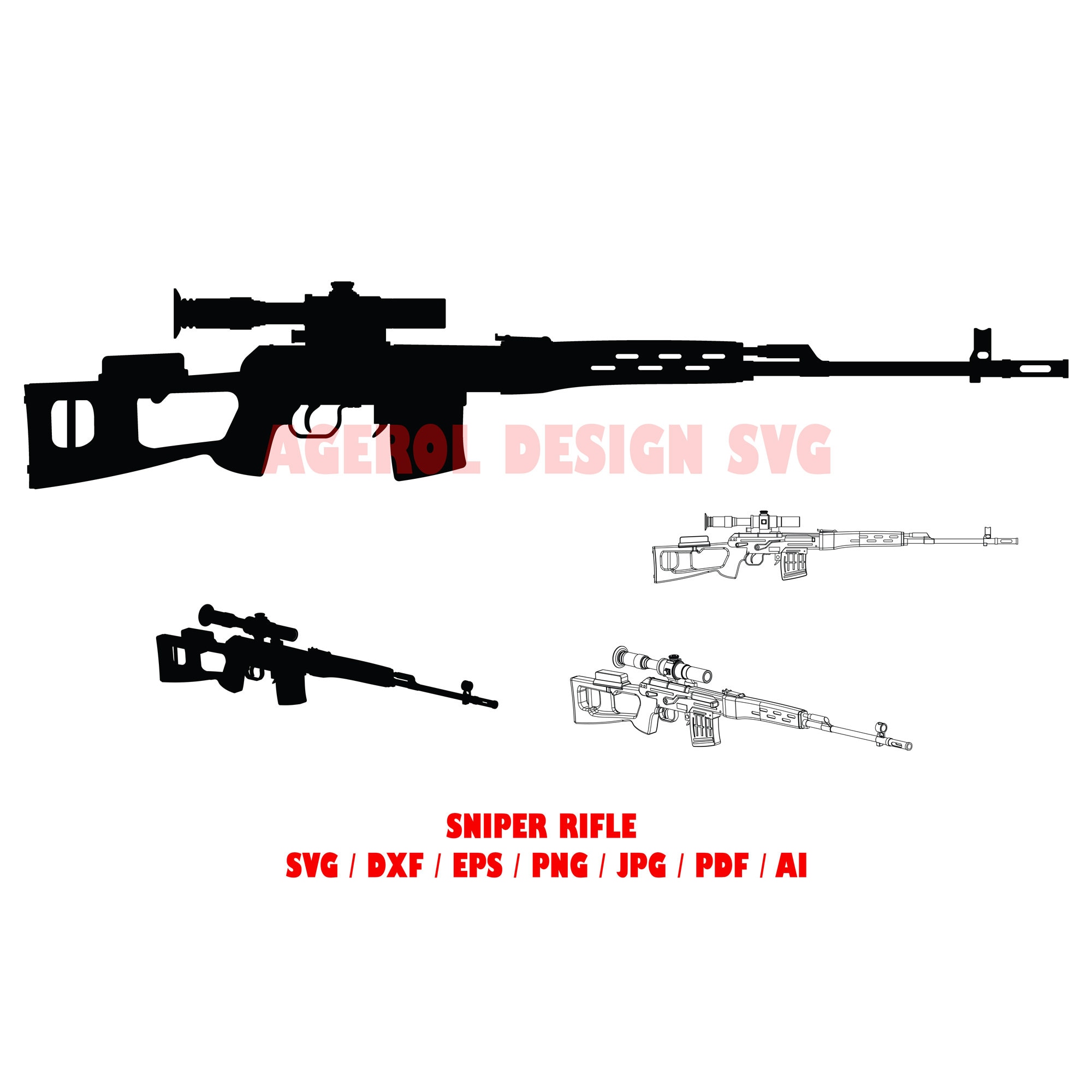 Sniper SVG Sniper Rifle SVG SVD Dragunov Sniper Rifle Sniper Rifle ...