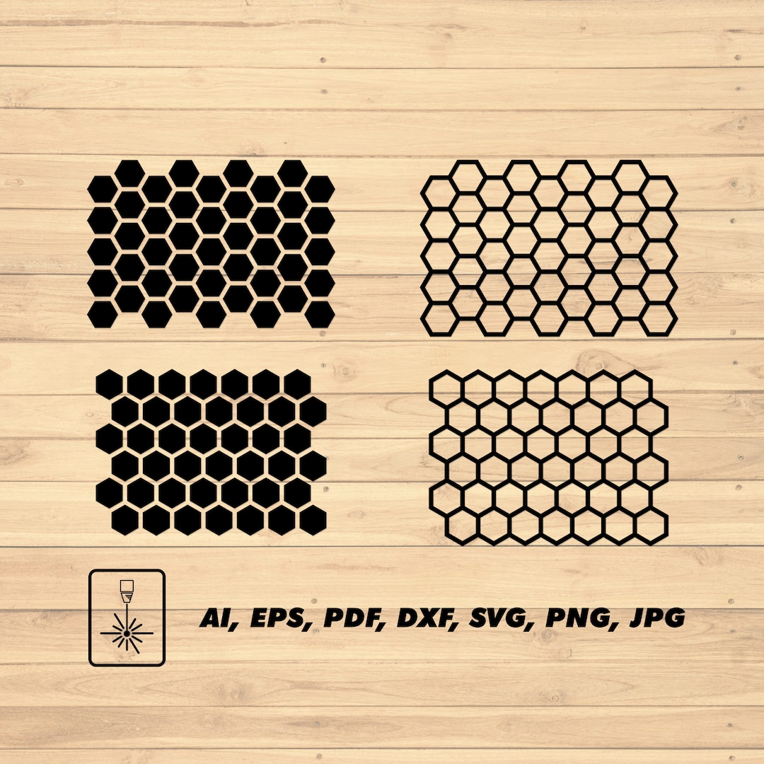 Honeycomb SVG Honeycomb Pattern SVG Seamless Hexagon Honeycomb Cut File ...