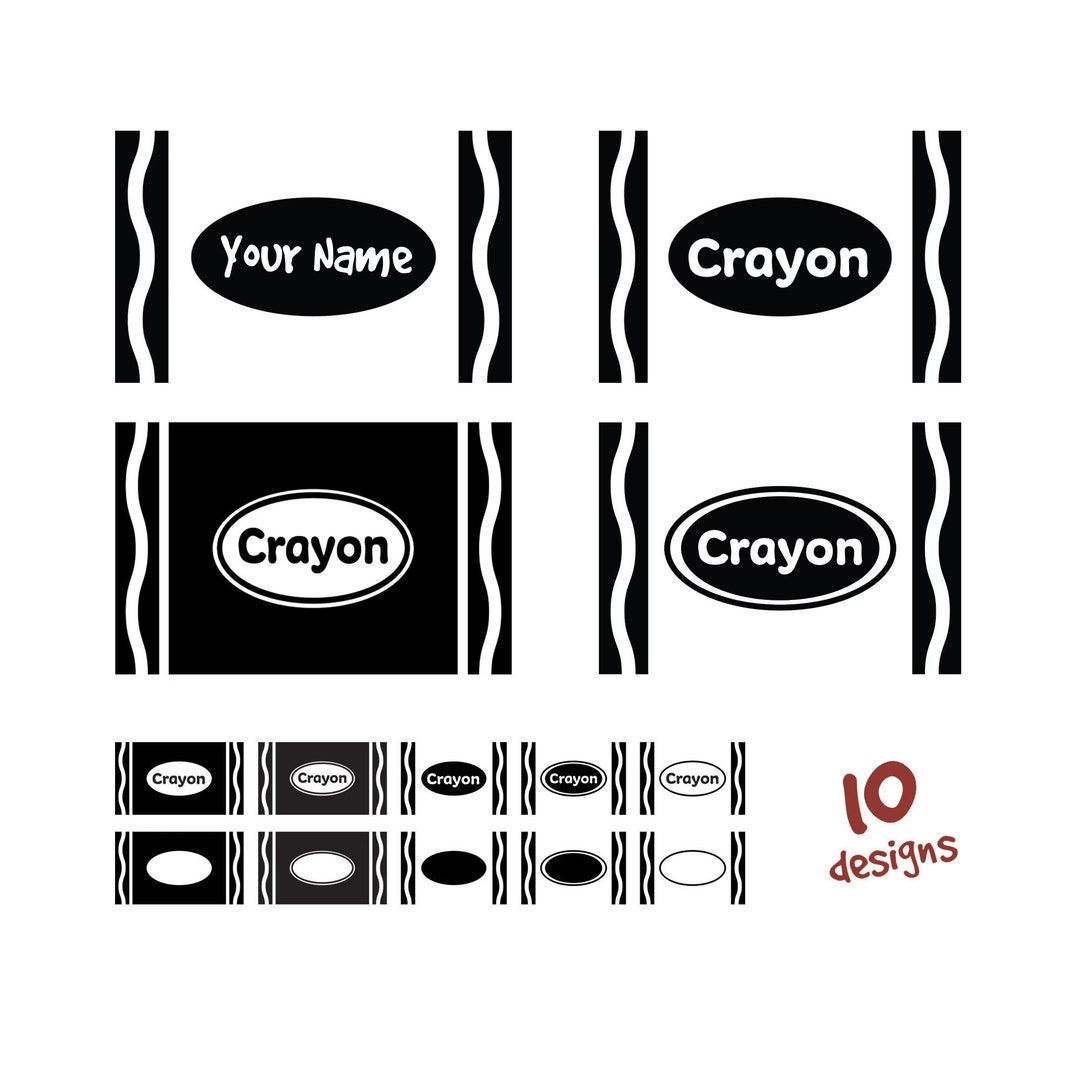 Crayon Svg Crayola Svg Crayon Wrapper Svg Crayon Wrapper Cut File ...