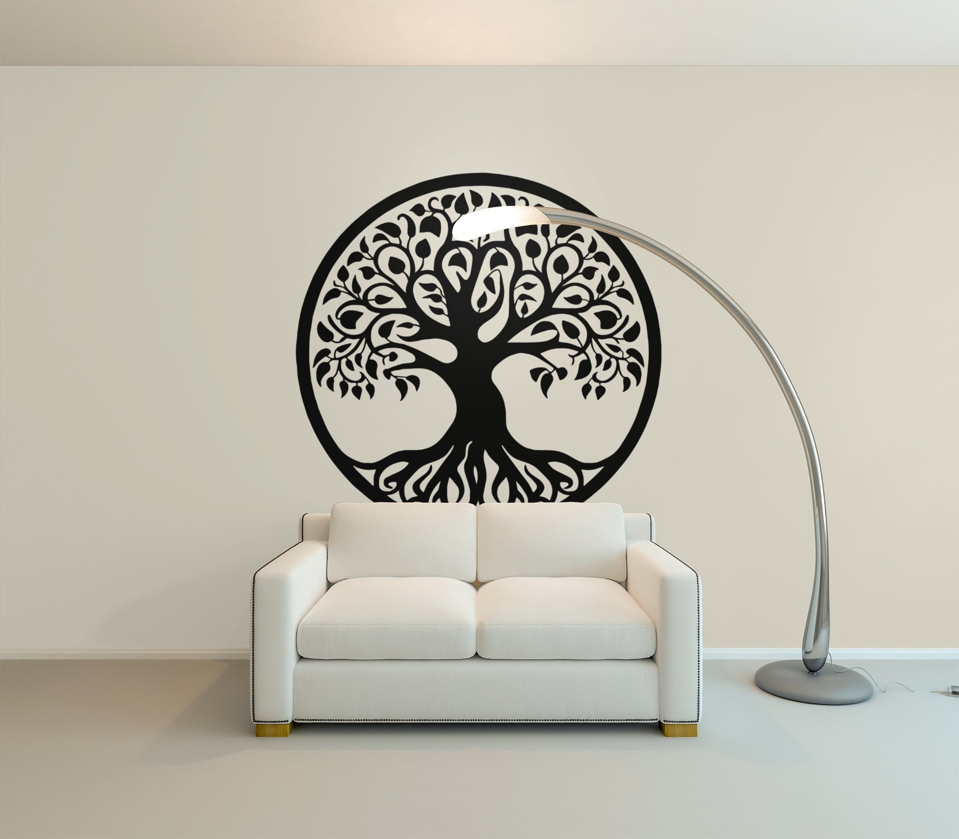Tree of Life Laser Cut SVG DXF Files Wall Sticker Engraving - Etsy