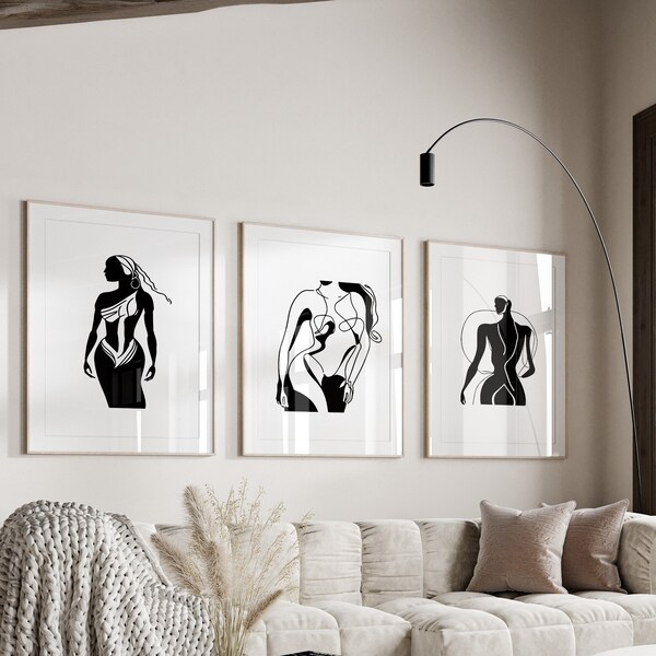 Woman Body Print - Etsy