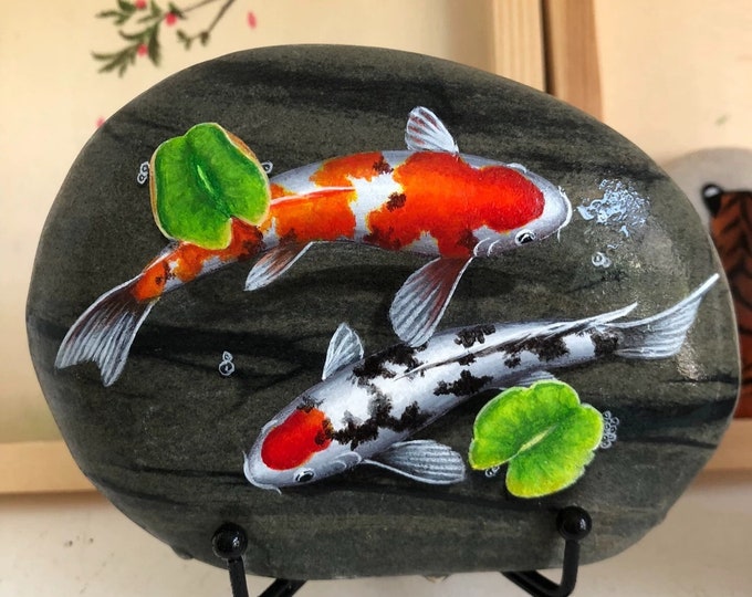 River Rock Koi Fish - Etsy