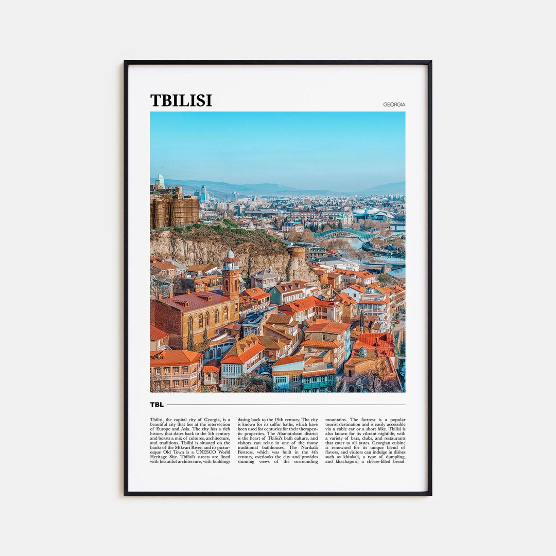Tbilisi Travel Poster, Tbilisi Wall Art, Tbilisi Poster Print, Tbilisi ...
