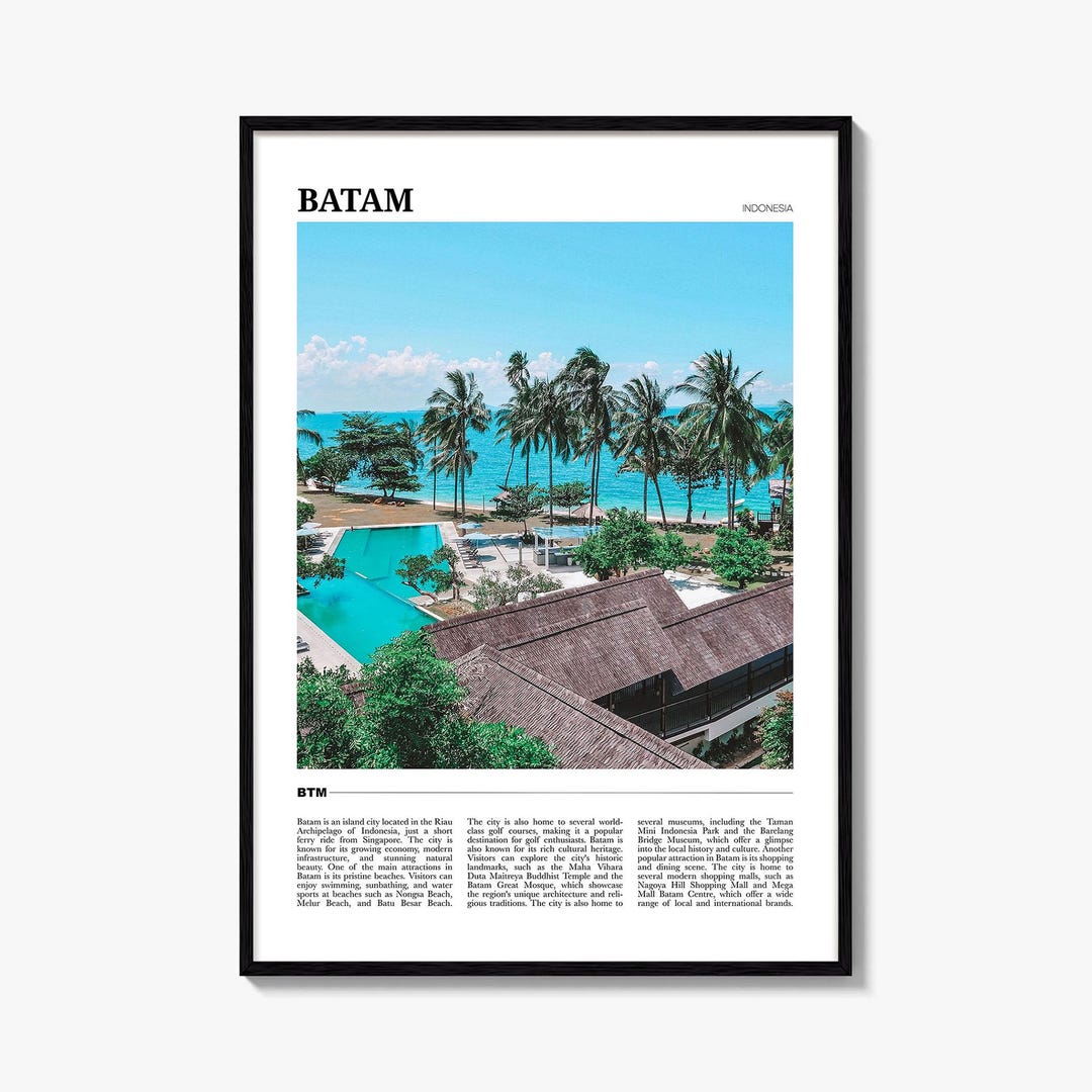 Batam Travel Poster, Batam Wall Art, Batam Poster Print, Batam Photo ...