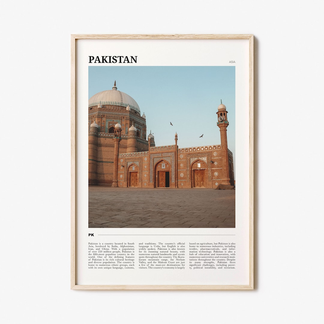 Pakistan Travel Poster Pakistan Wall Art Pakistan Poster - Etsy