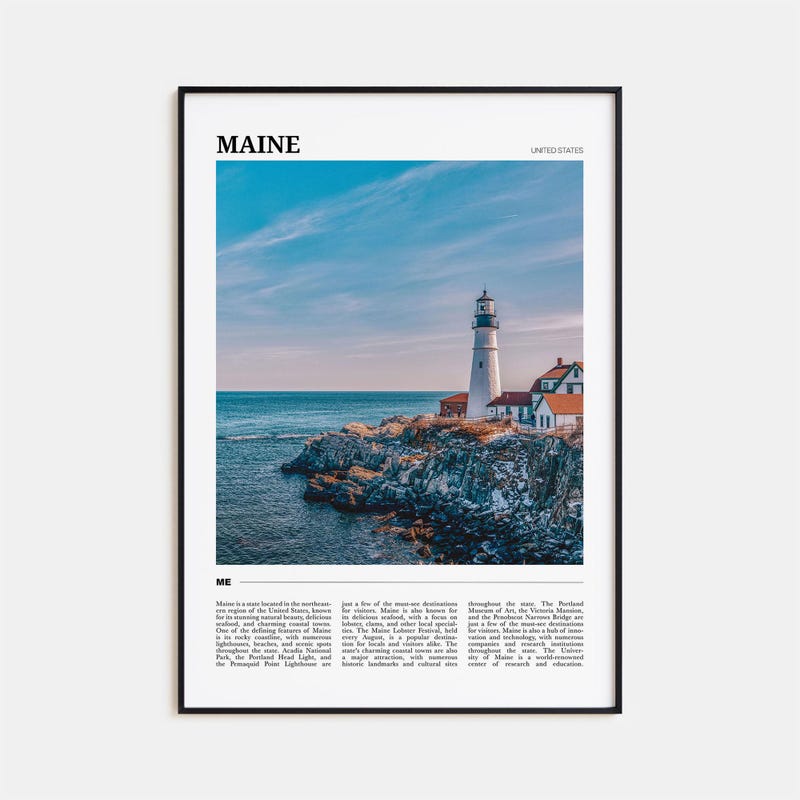 Maine Print - Etsy