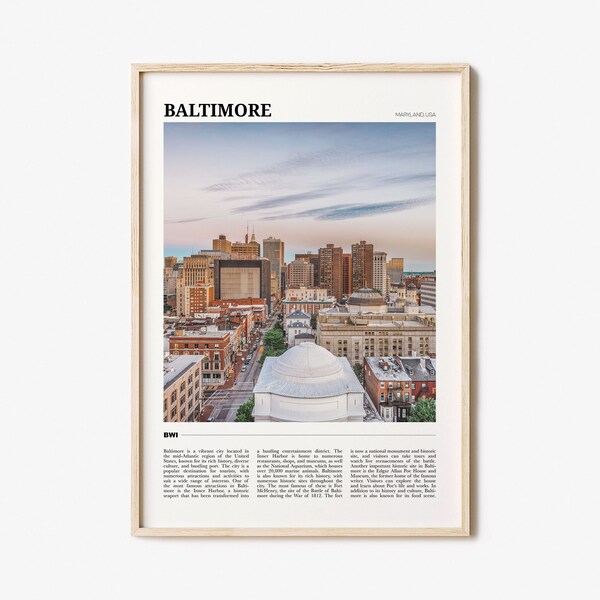 Baltimore Travel Poster - Etsy
