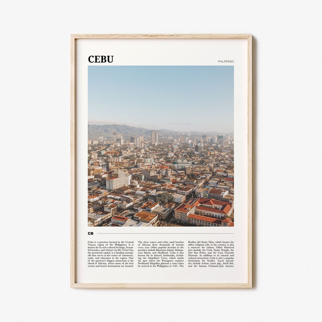 Cebu Travel Poster Cebu Wall Art Cebu Poster Print Cebu - Etsy