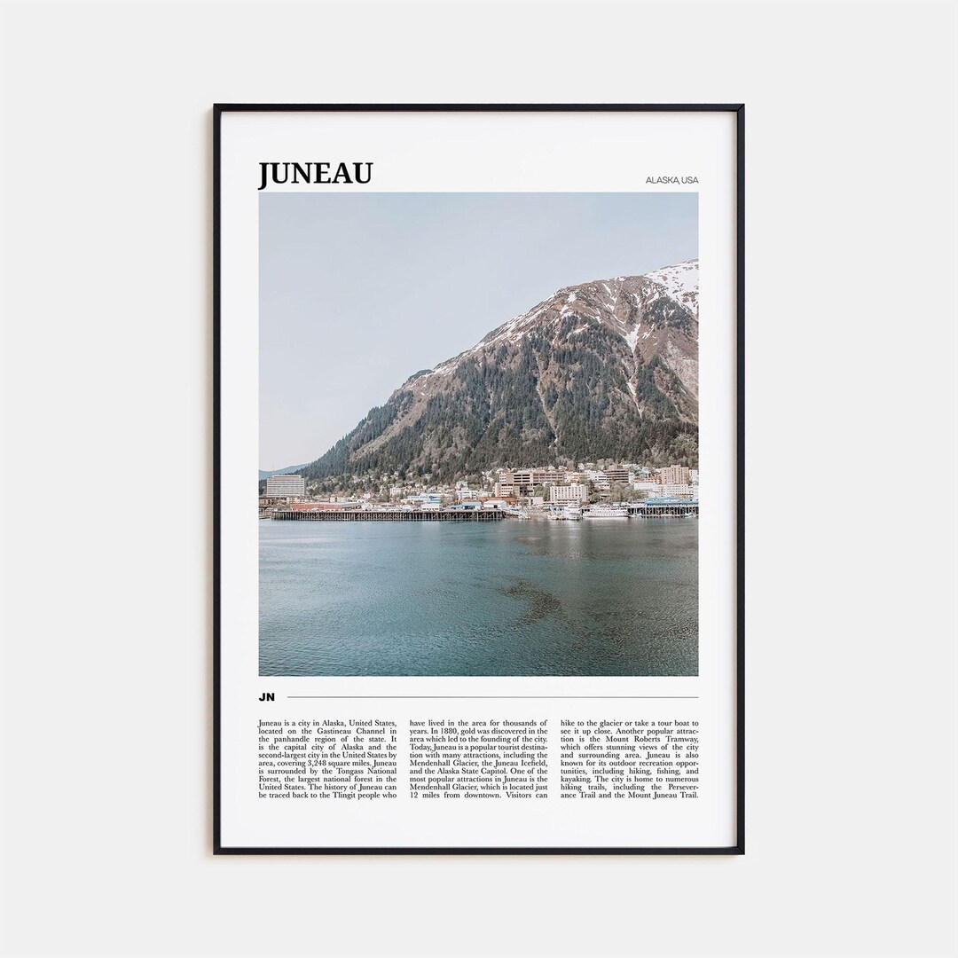 Juneau Travel Poster, Juneau Wall Art, Juneau Poster Print, Juneau ...