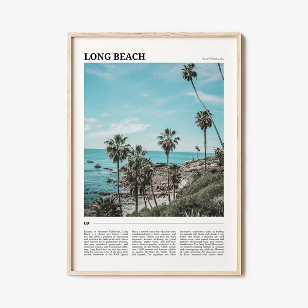 Long Beach Poster - Etsy