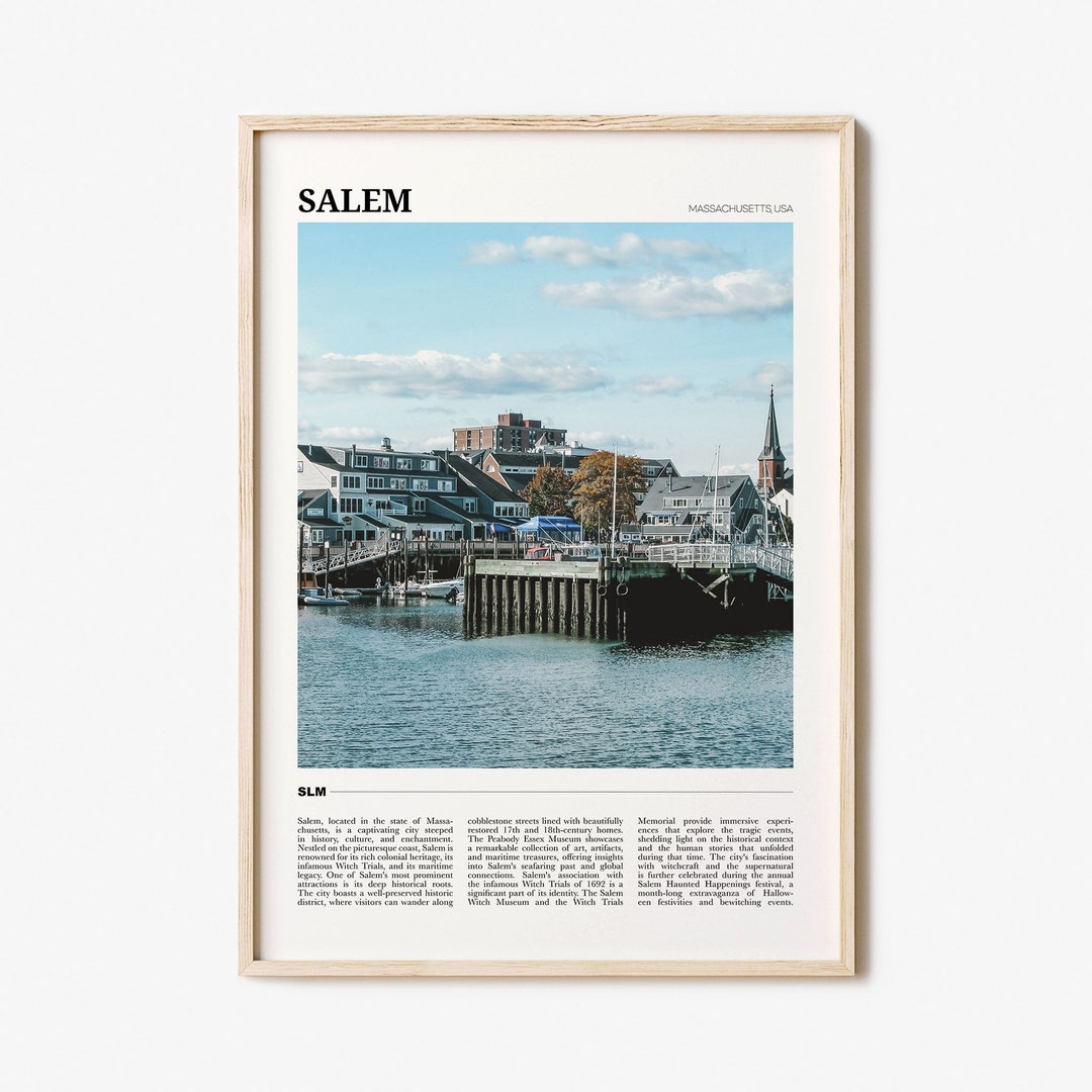 Salem Travel Poster, Salem Wall Art, Salem Poster Print, Salem Photo ...