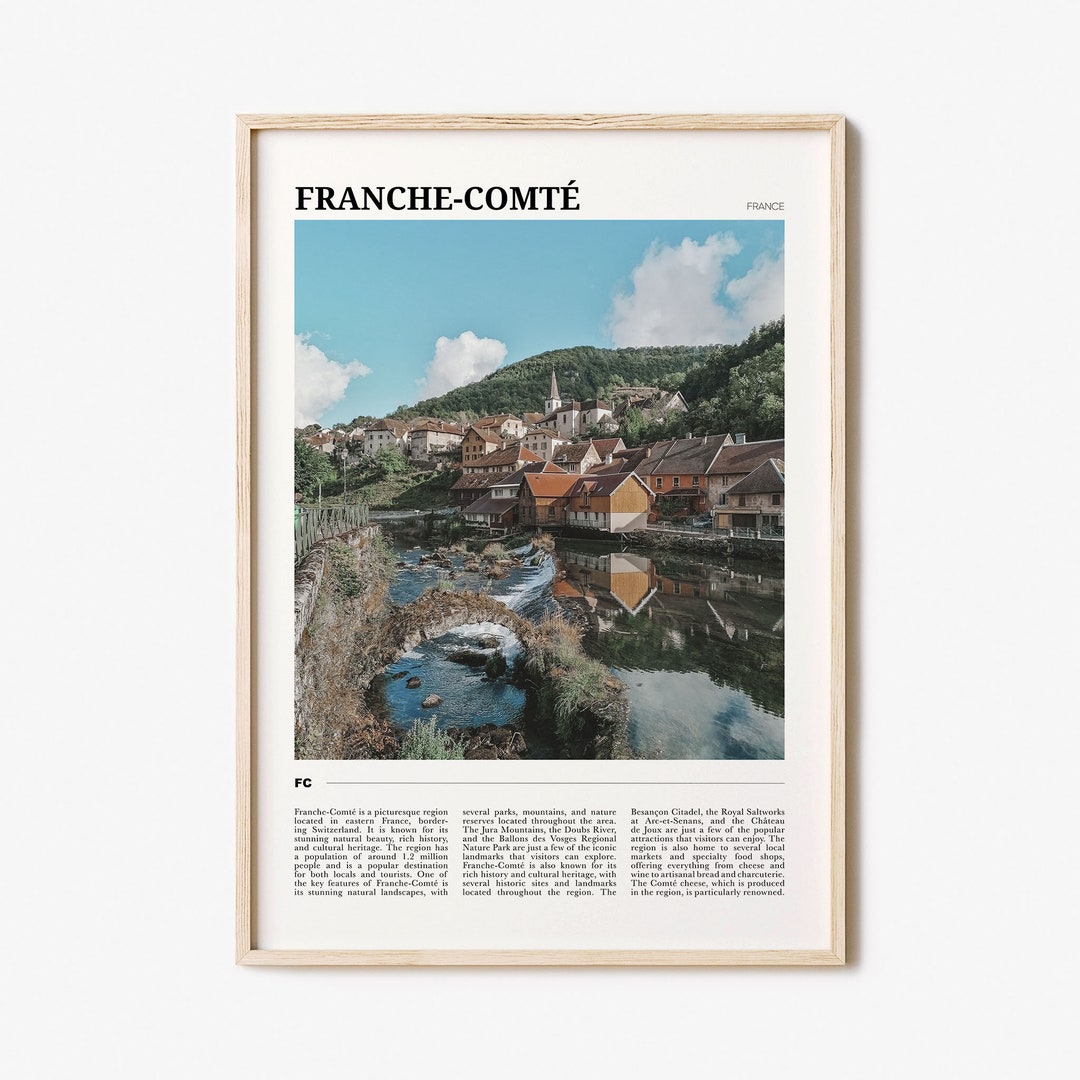 Franche-Comte Travel Poster Franche-Comte Wall Art - Etsy.de