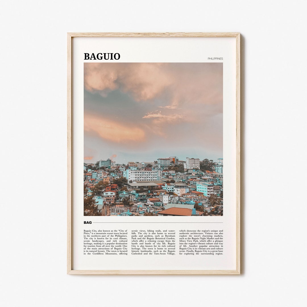Baguio Travel Poster, Baguio Wall Art, Baguio Poster Print, Baguio ...