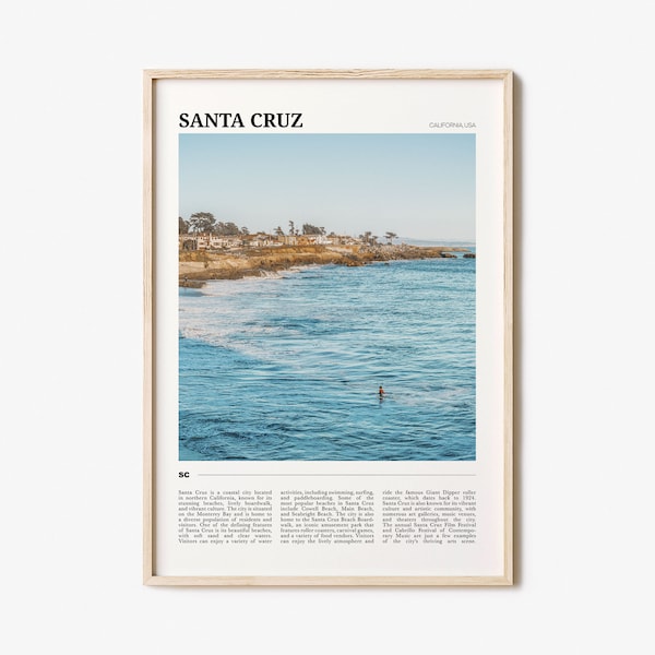 Santa Cruz Print - Etsy