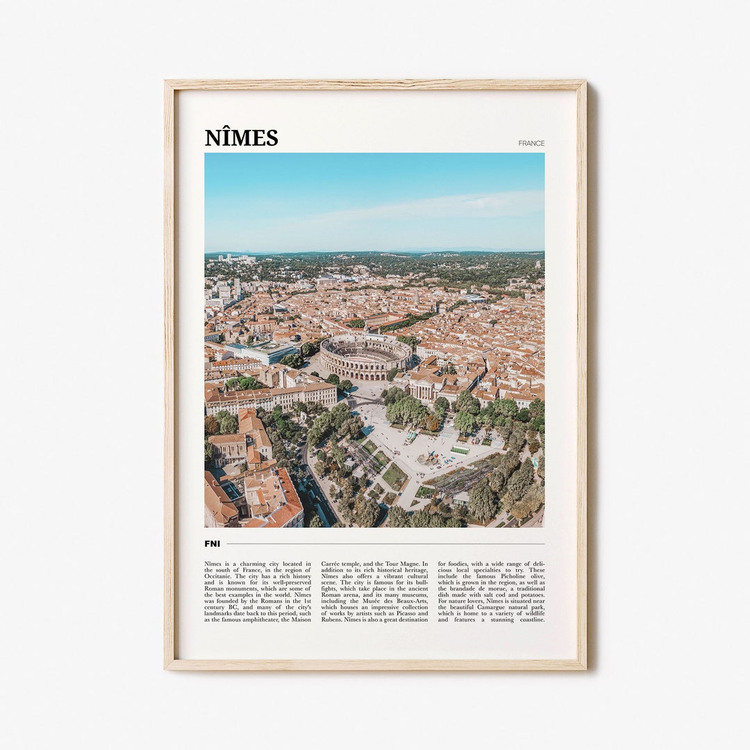 Nimes Travel Poster, Nimes Wall Art, Nimes Poster Print, Nimes Photo ...
