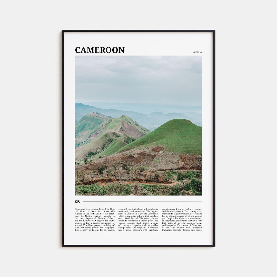 Cameroon Travel Poster, Cameroon Wall Art, Cameroon Poster Print ...