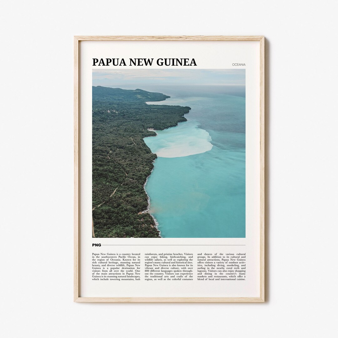 Papua New Guinea Travel Poster Papua New Guinea Wall Art - Etsy UK