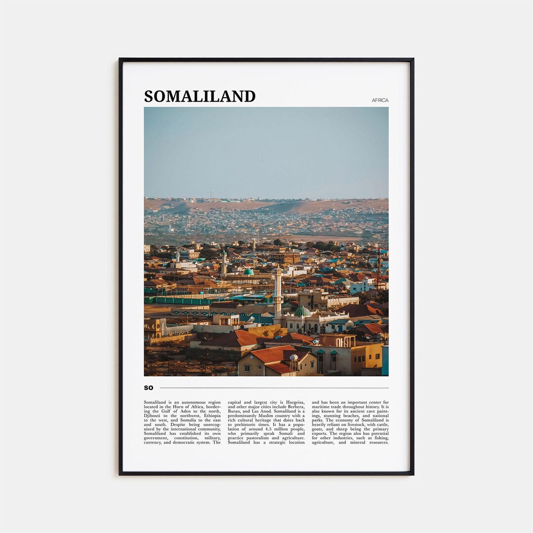 Somaliland Travel Poster, Somaliland Wall Art, Somaliland Poster Print ...